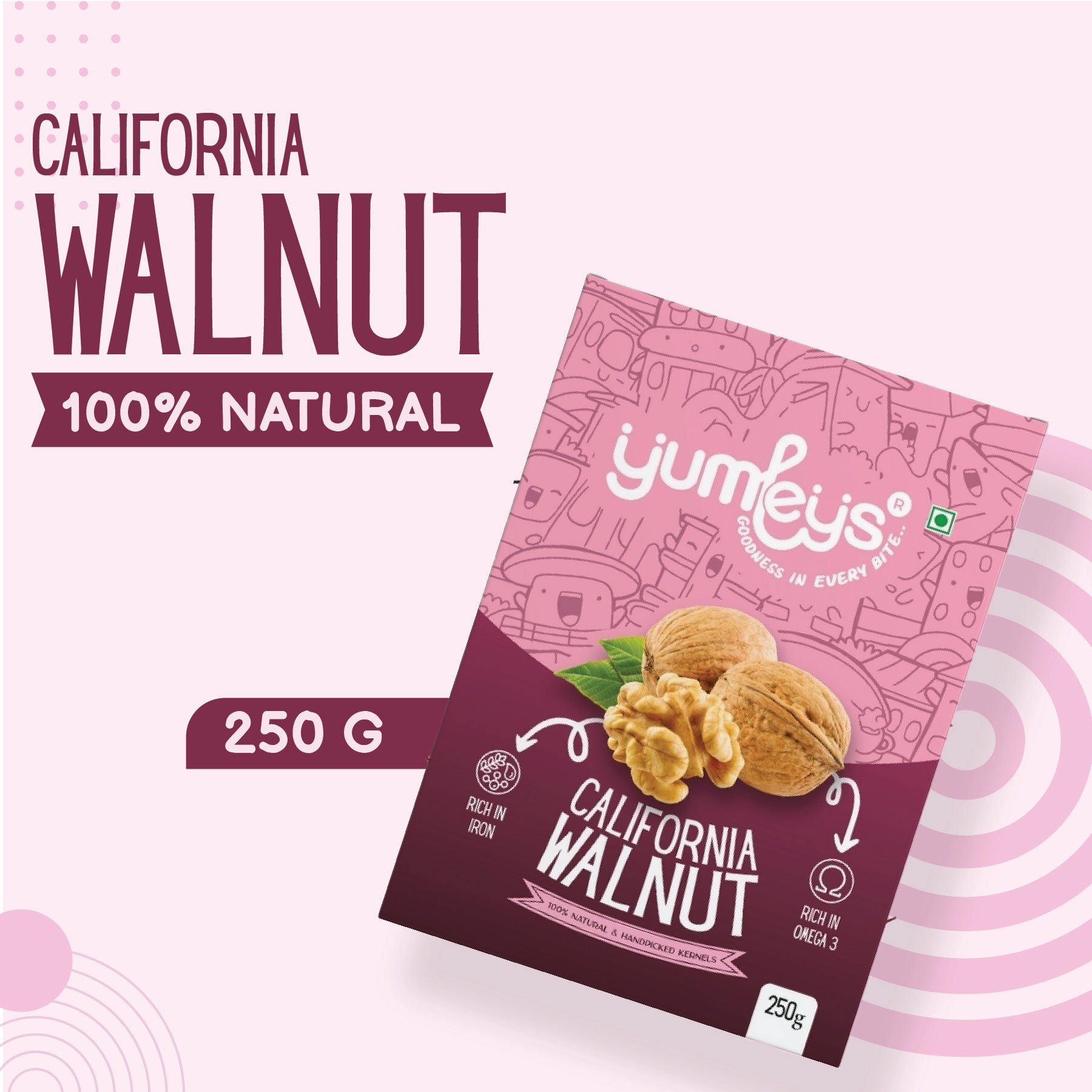 Premium Californian Walnut Kernels - Fresh & Nutritious | Yumleys